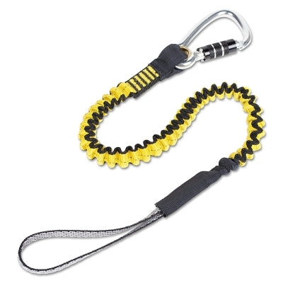 Python Safety Hook2Loop Bungee Tether, 31"-52", Carabiner, 35 lb Cap ...