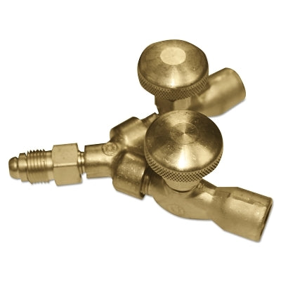 Valved "Y" Connections, 200 PSIG, Brass, Male/Female, LH, 5/8 in - 18 ...