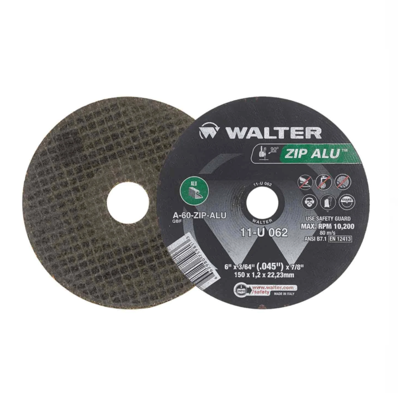 Walter ZIP ALU 4.5 in. x 7/8 in. Arbor x 3/64 in. T1 Cutting Wheel for ...
